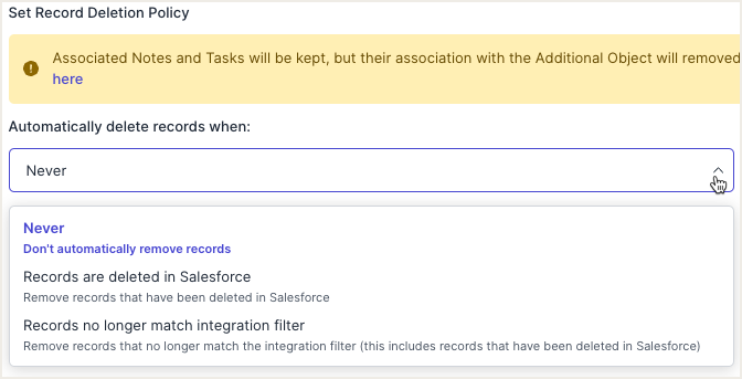 Configure record deletion policies for objects – Catalyst Software